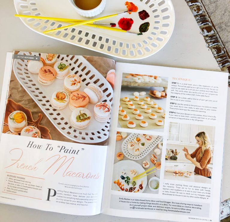 How To "Paint" French Macarons - Handmade Farmhouse