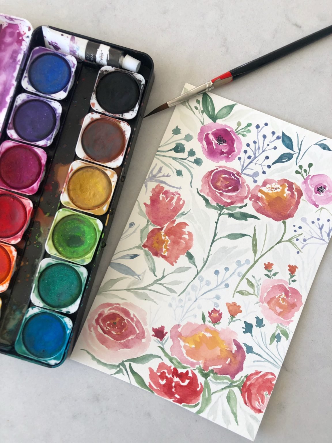 Learn Watercolor Basics In 7 Days - Handmade Farmhouse