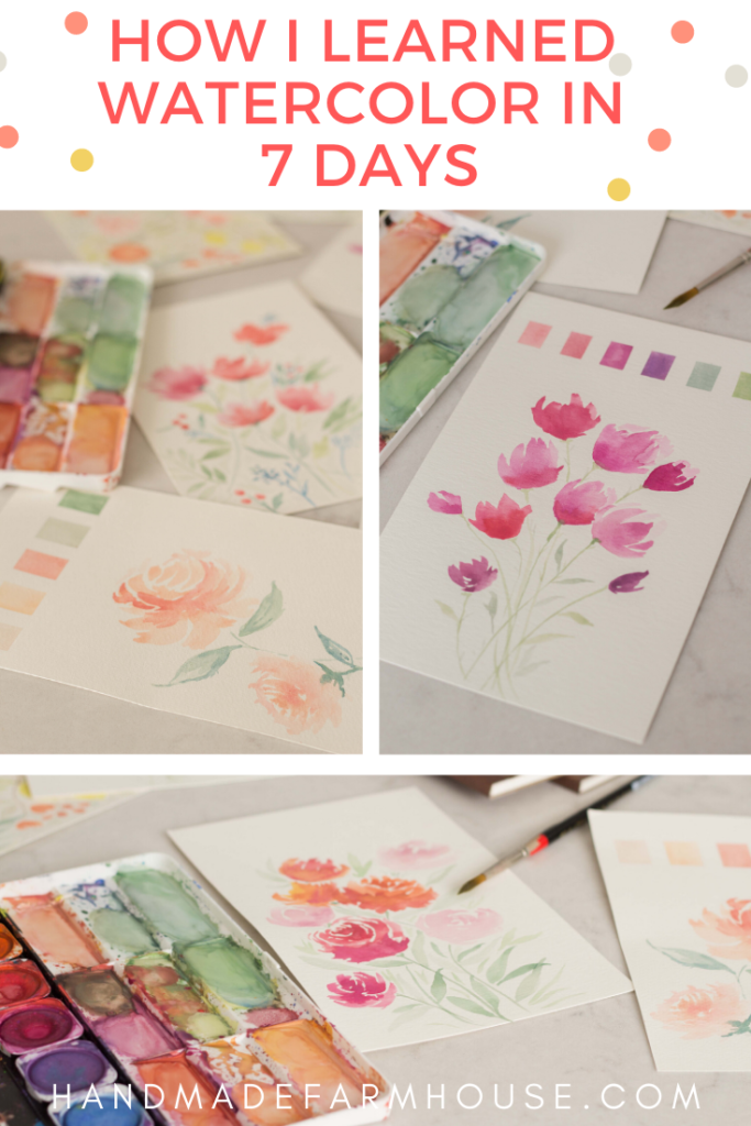 Learn Watercolor Basics In 7 Days - Handmade Farmhouse
