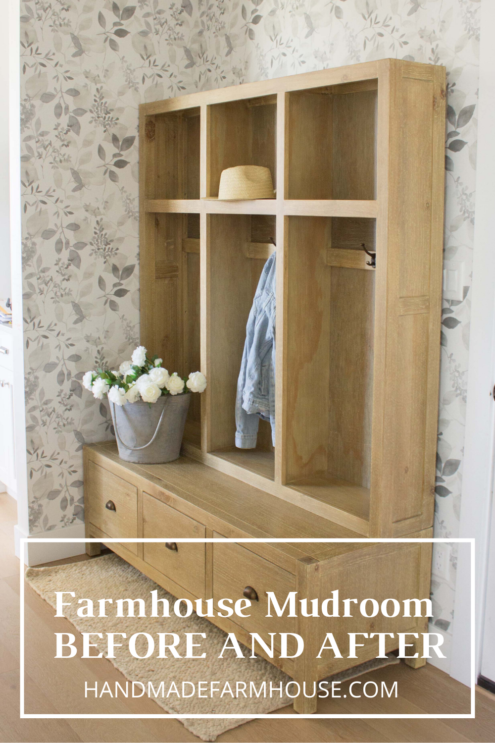 Farmhouse Mudroom Refresh - Handmade Farmhouse