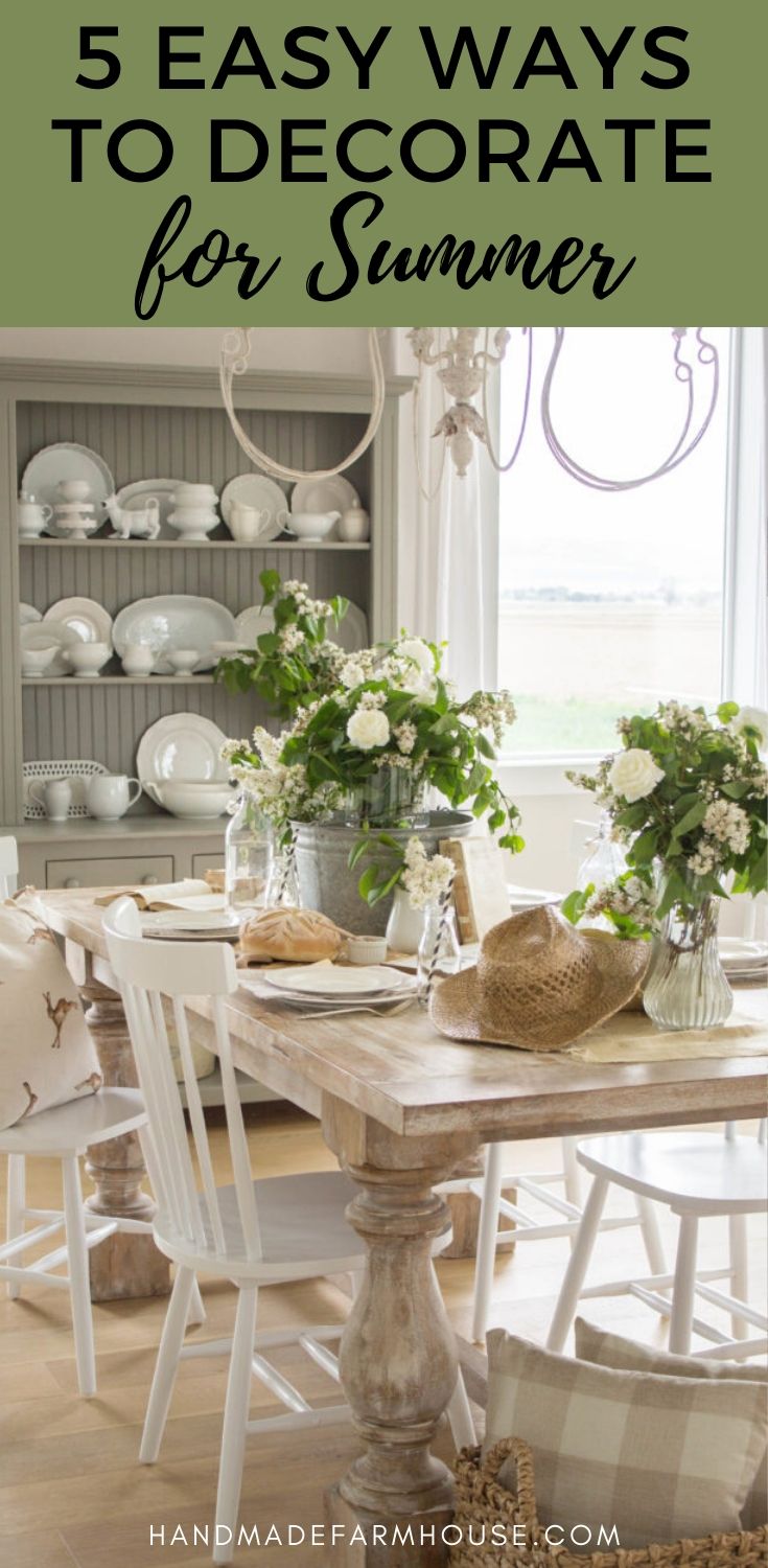 5 Easy ways to decorate for summer - Handmade Farmhouse