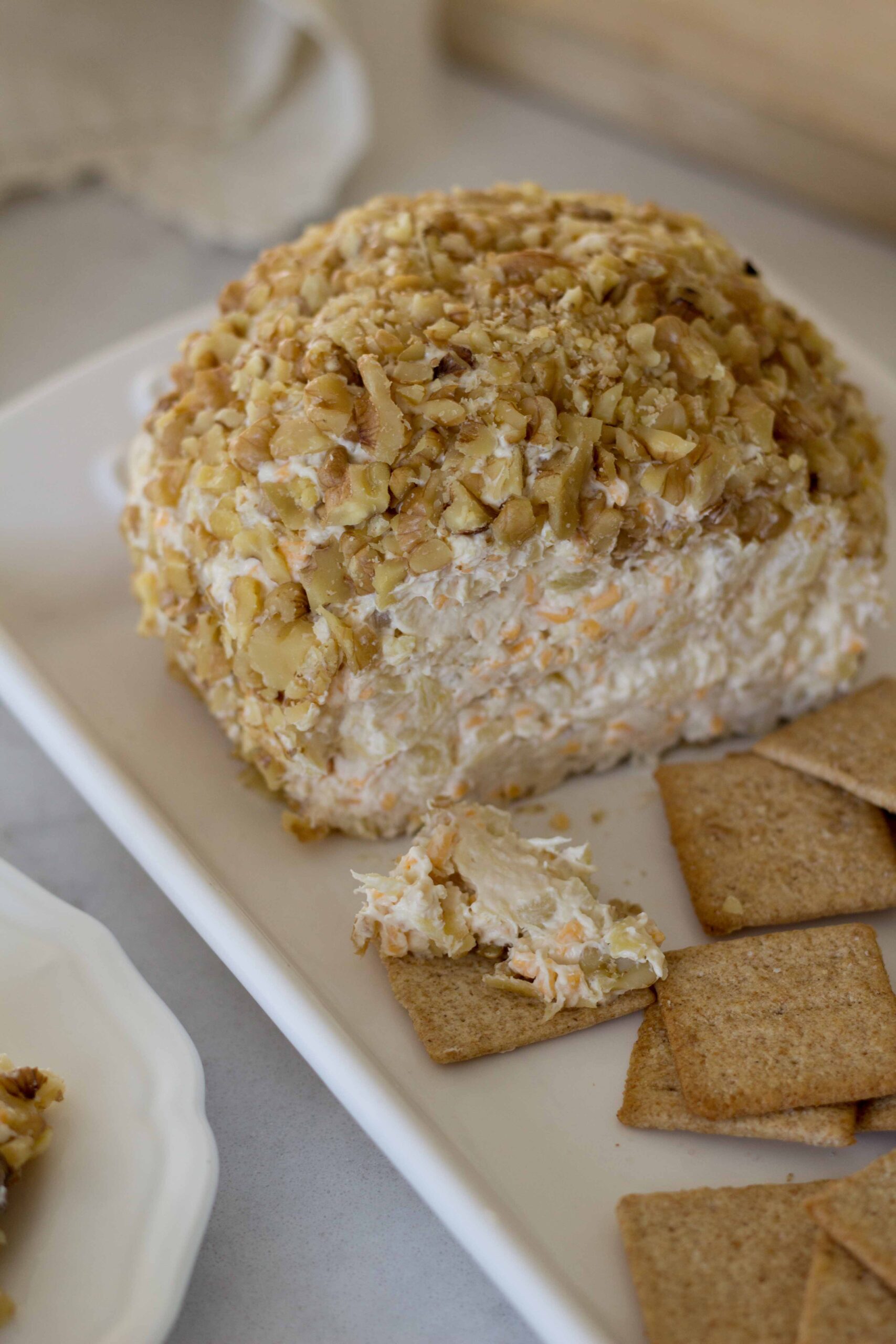 Pineapple Onion Cheeseball Appetizer - Handmade Farmhouse