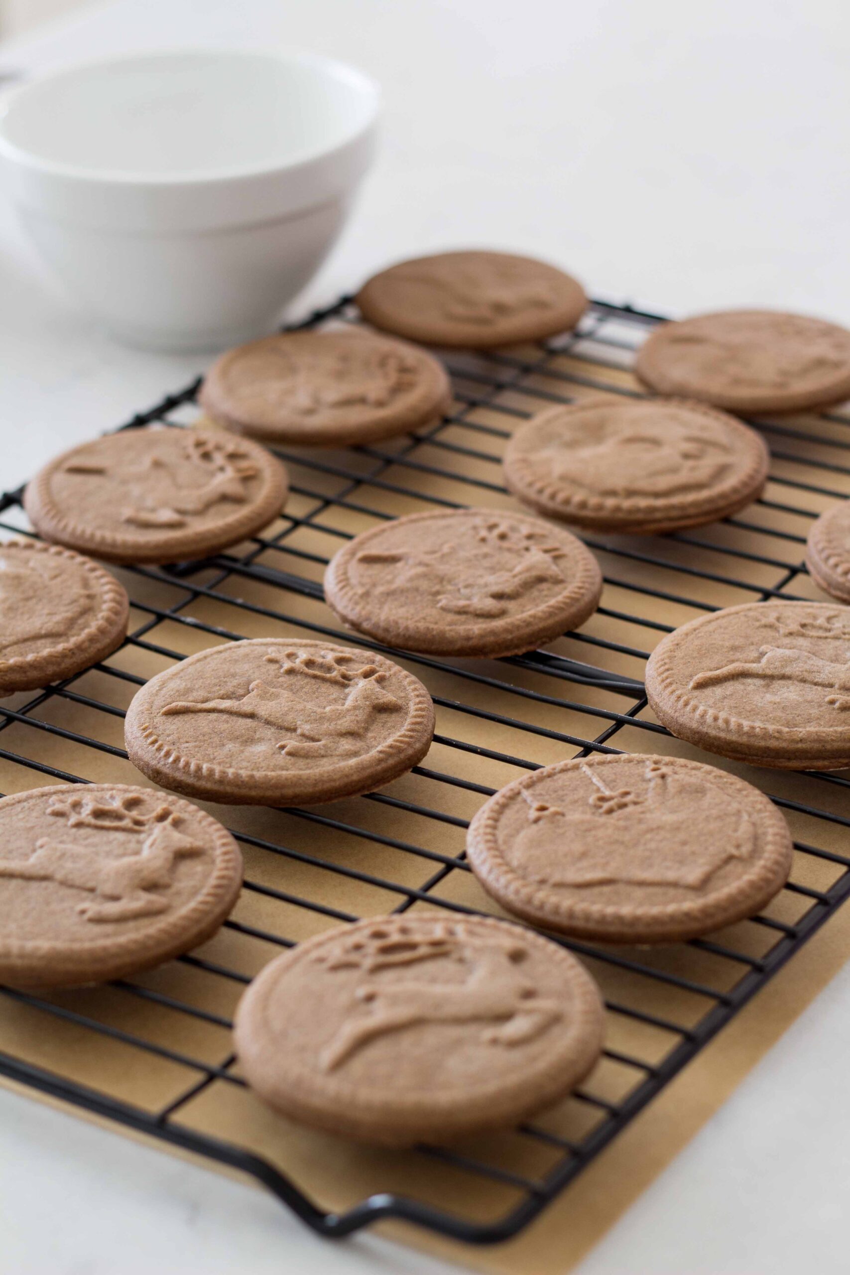 Stamped Gingerbread Glaze Cookies - Handmade Farmhouse