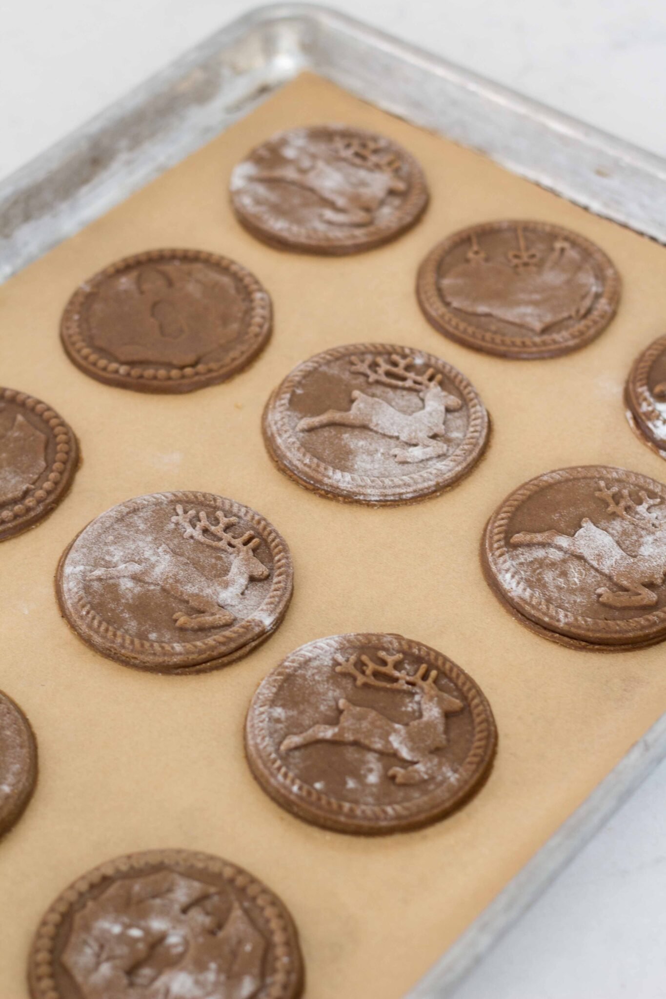 Stamped Gingerbread Glaze Cookies - Handmade Farmhouse