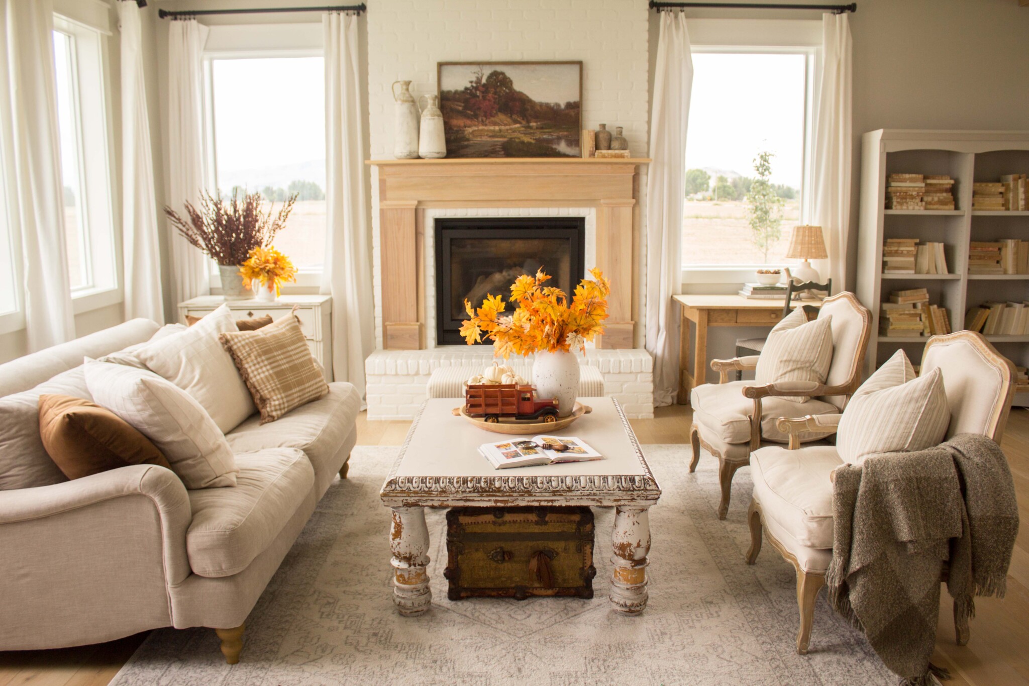 Cozy and Warm Fall Farmhouse - Handmade Farmhouse