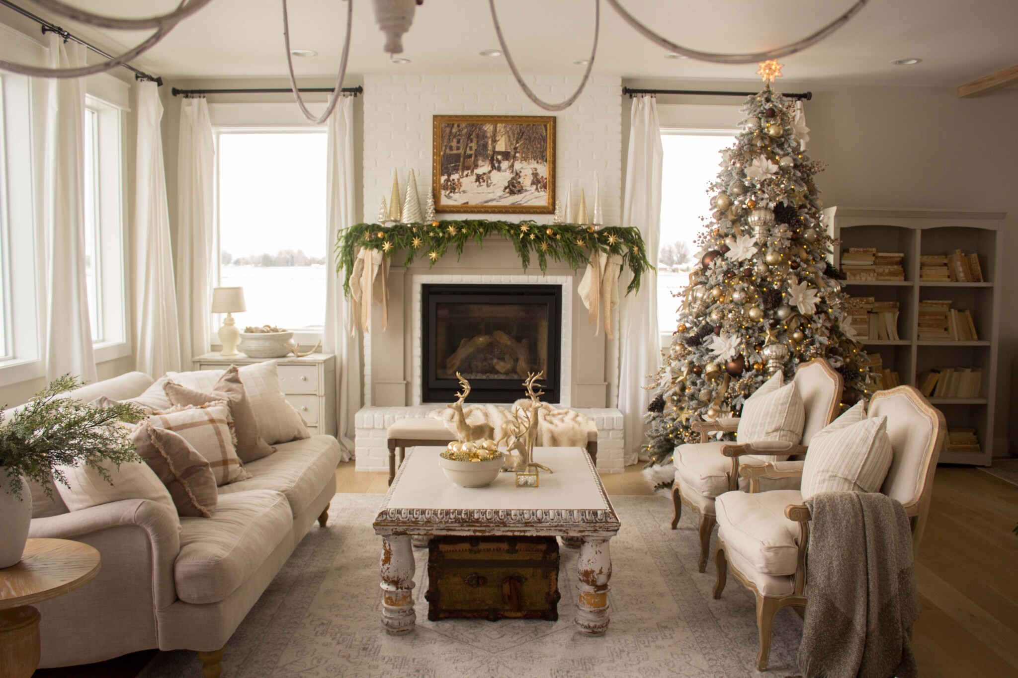 Mocha and Gold Inspired Christmas - Handmade Farmhouse