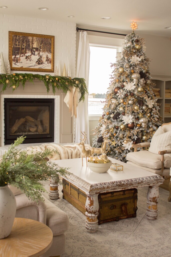 Mocha and Gold Inspired Christmas - Handmade Farmhouse