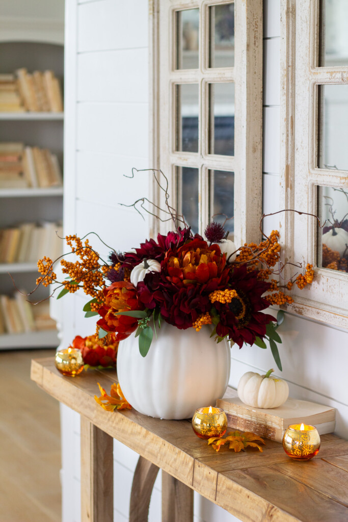 Fall DIY Pumpkin Vase - Handmade Farmhouse