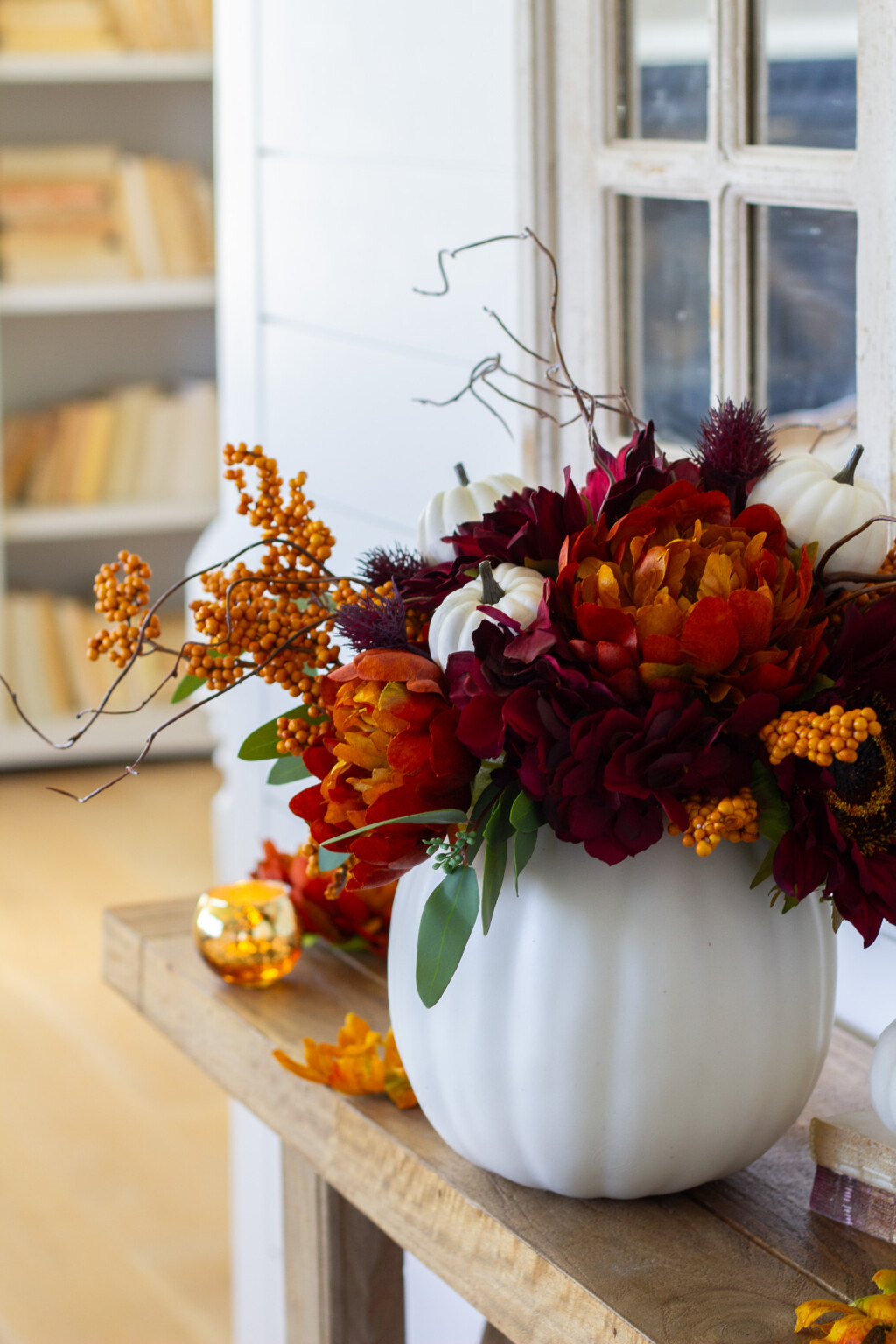 Fall DIY Pumpkin Vase - Handmade Farmhouse