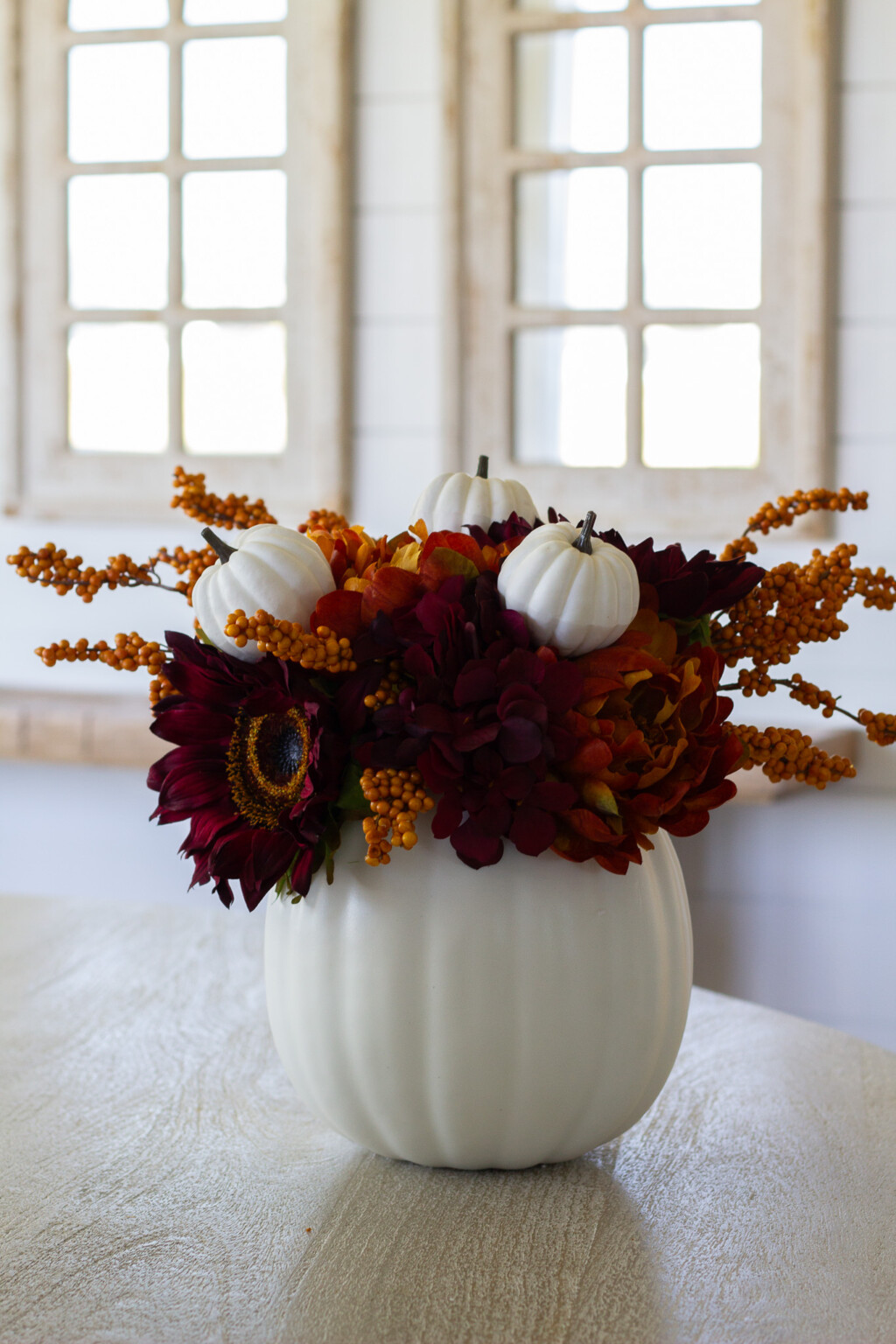 Fall DIY Pumpkin Vase - Handmade Farmhouse