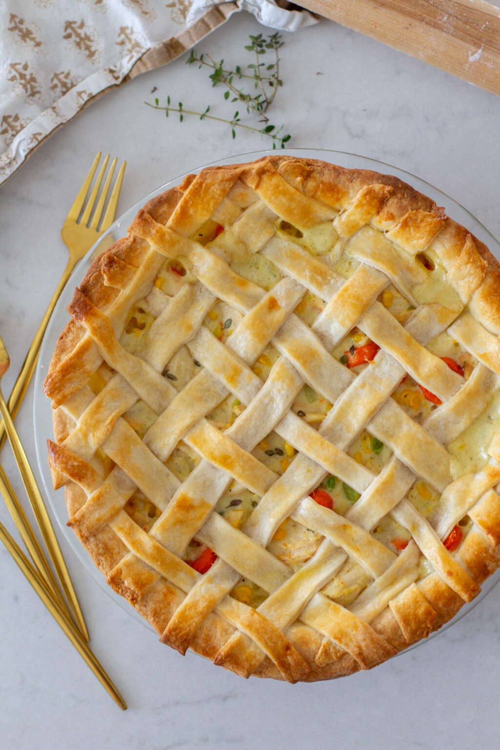 Rustic Chicken Pot Pie - Handmade Farmhouse