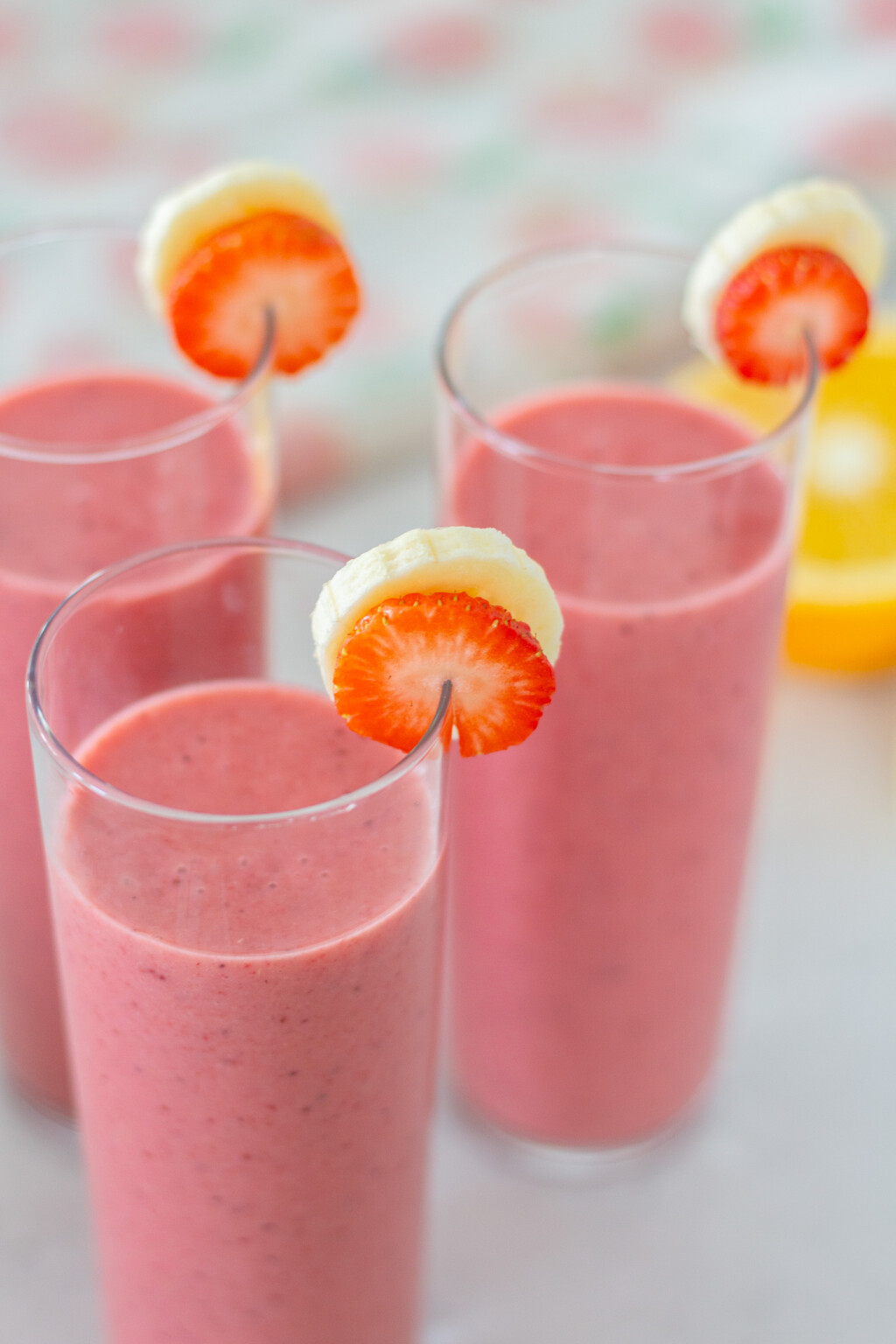 Favorite Creamy Strawberry Fruit Smoothie - Handmade Farmhouse