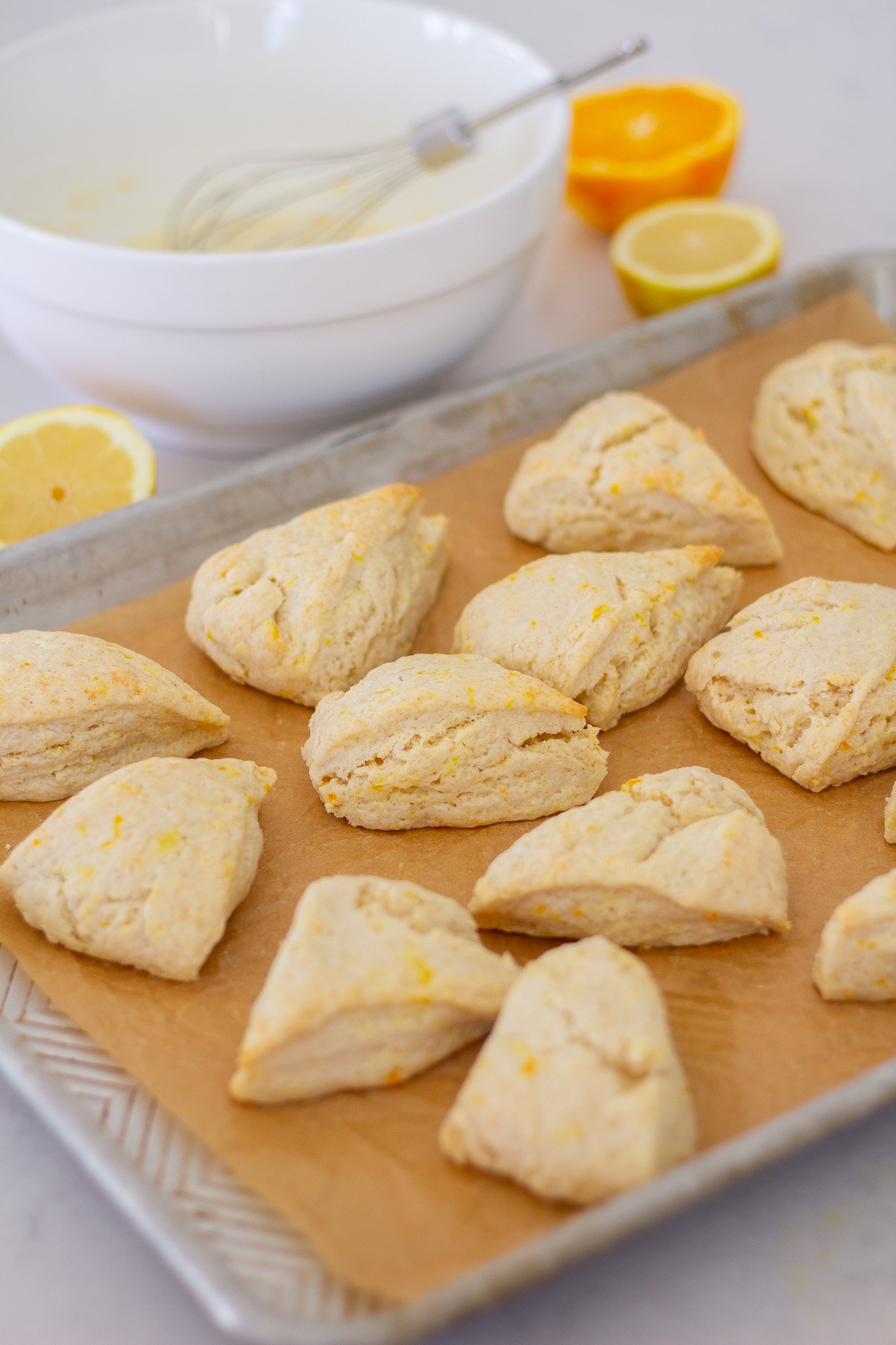 Easy Citrus Cream Scones - Handmade Farmhouse