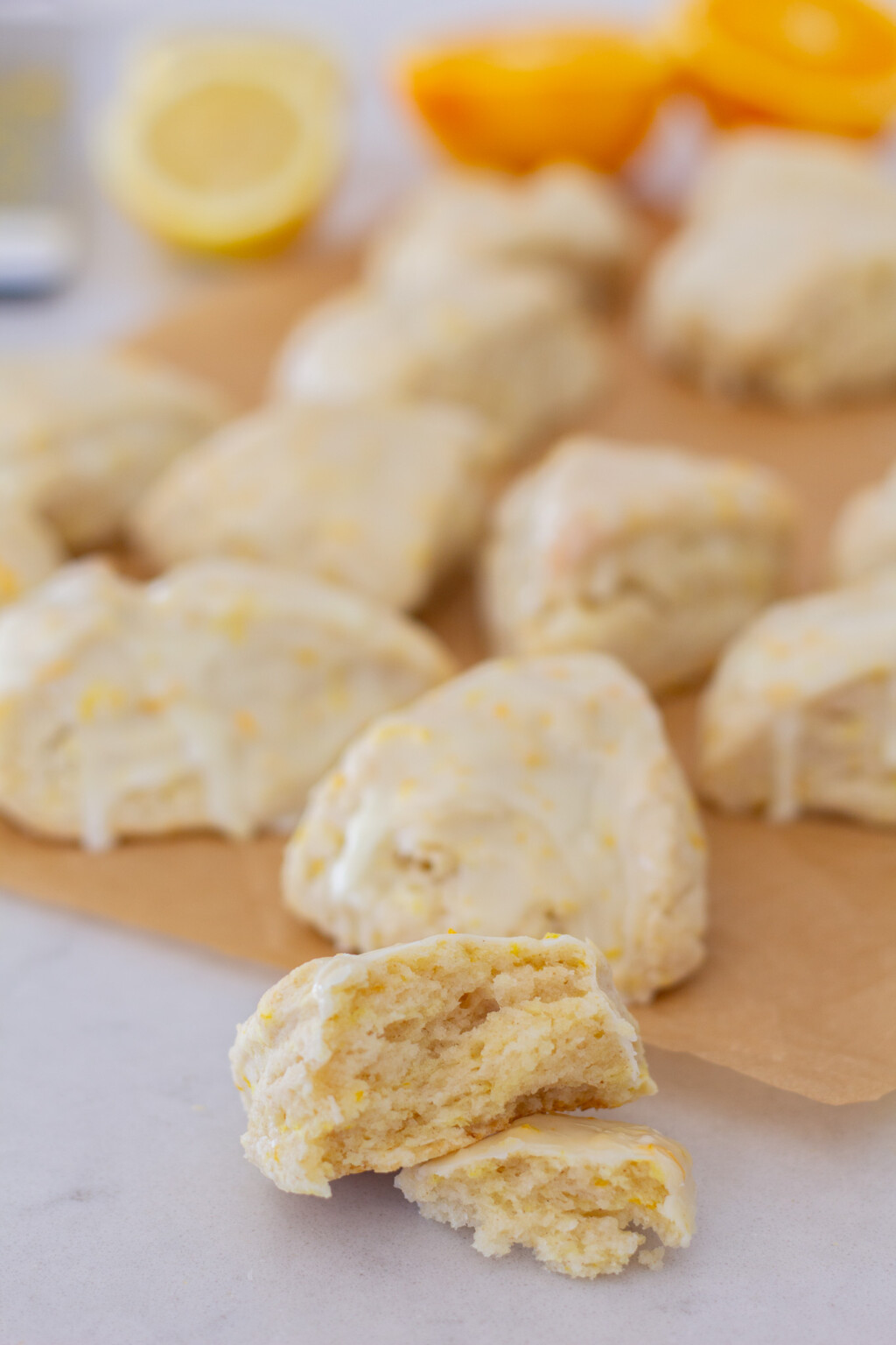 Easy Citrus Cream Scones - Handmade Farmhouse