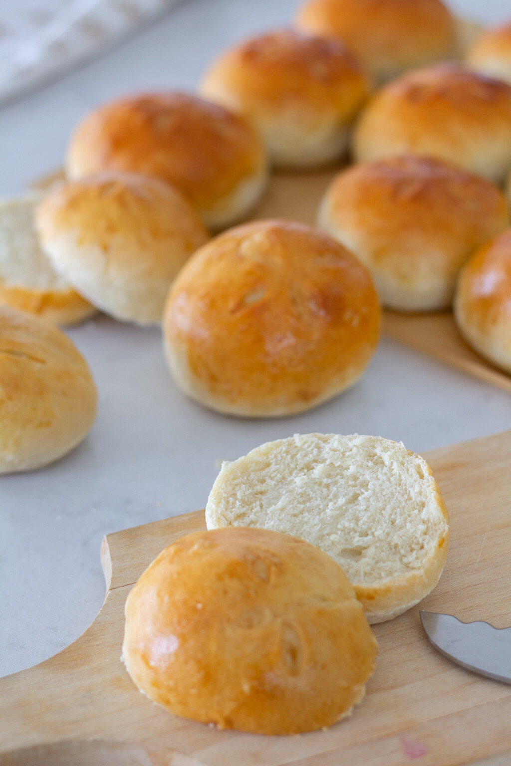 Soft Homemade Hamburger Buns - Handmade Farmhouse