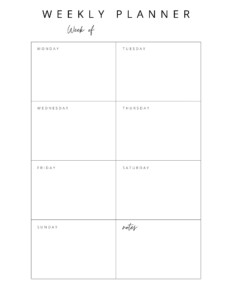 Free Calendar and Menu Printable - Handmade Farmhouse