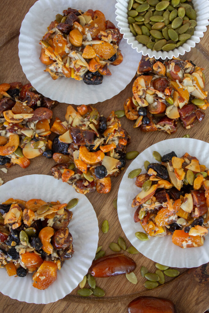 Easy Dried Fruit and Nut Clusters - Handmade Farmhouse