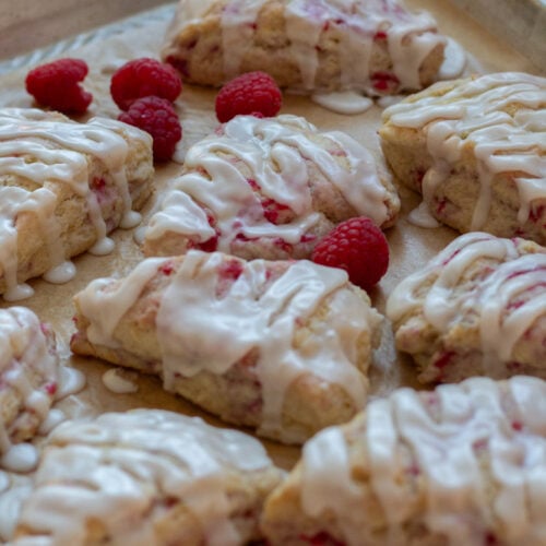 Easy Raspberry Cream Scones - Handmade Farmhouse