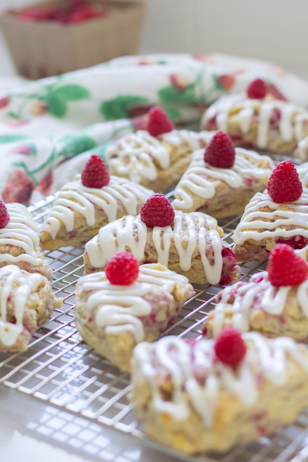 Easy Raspberry Cream Scones - Handmade Farmhouse